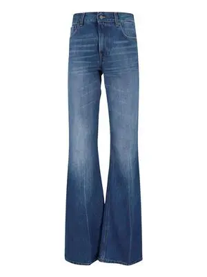 HAIKURE Flora Flared Jeans - Blue