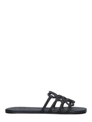 Loewe Anagram Petal Sandals - Black