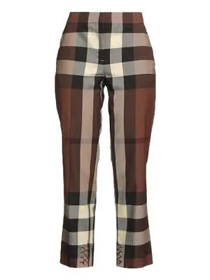 Burberry Tapered Signature Print Twill Pants - Brown