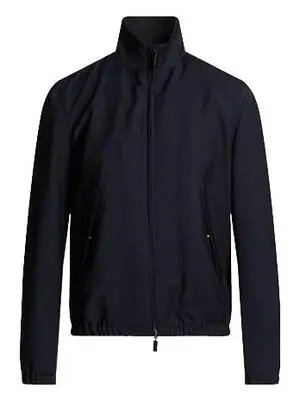 Boglioli Harrington Jacket In Cool Wool Blue