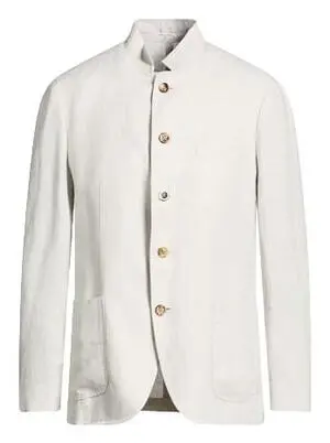Boglioli Blazer In Light Linen - Grey