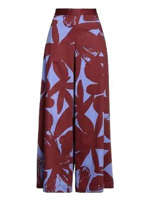 Liviana Conti Woven Wide Leg Pants - Red