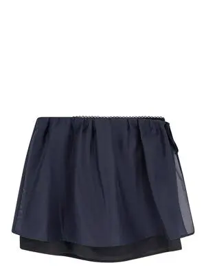 DUNST Layered Mini Skirt - Blue