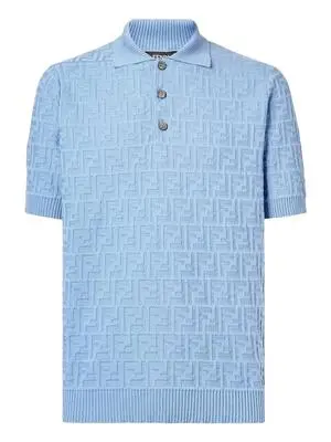 Fendi Cotton Polo Shirt - Blue