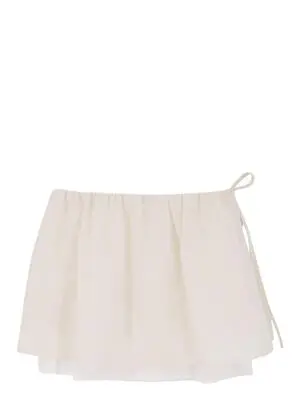 DUNST Layered Mini Skirt - White