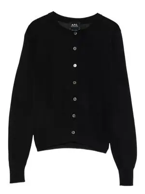 A.p.c. Camila Button Cardigan - Black