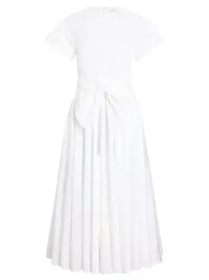 PATOU Knot Detail Midi Dress - White