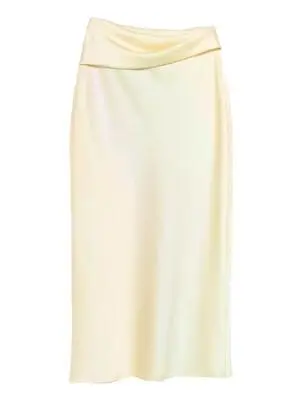 Patrizia Pepe Draped Midi Skirt - Yellow