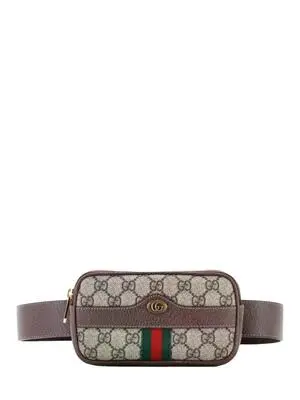Gucci Ophidia Gg Coated Canvas Small Belt Bag - Brown