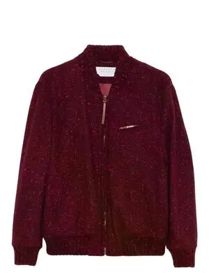 Gabriela Hearst Winslow Zip-up Bomber Jacket - Red