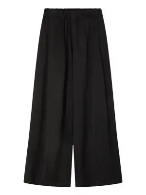 LEE MATHEWS Aida Wide-leg Trousers - Black