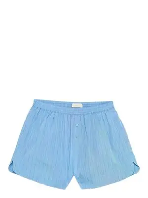 Faithfull The Brand Ionia Striped Shorts - Blue
