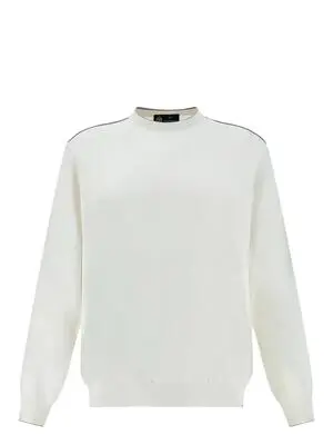 Paul & Shark Crew Neck Sweater - White