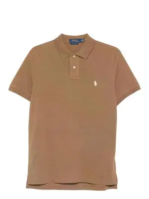 Polo Ralph Lauren Button Short-sleeve Polo Shirt - Brown