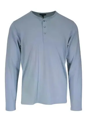 PYA Button Long-sleeve T-shirt - Blue