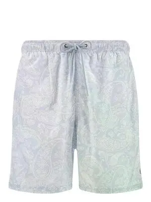 Paul & Shark Paisley-print Swim Shorts - Blue