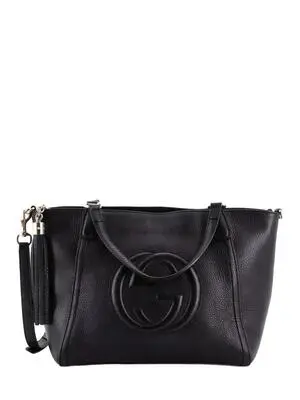 Gucci Soho Convertible Top Handle Small Satchel - Black
