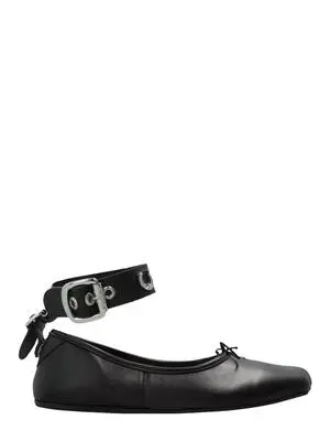 VIVIENNE WESTWOOD Bardot Ankle-strap Ballet Flats - Black