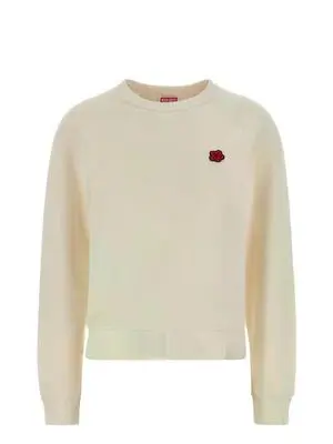 Kenzo Appliqué Cotton Sweatshirt - Neutrals