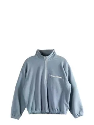 RIER Half-zip Fleece Sweatshirt - Blue