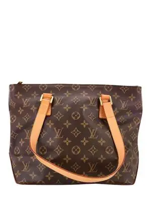 LOUIS VUITTON Cabas Piano Monogram Canvas Tote Bag - Brown