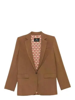 Etro Notched-lapel Jacket - Brown