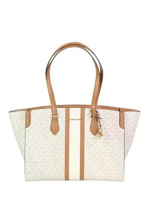 Michael Kors Logo-pattern Charm Tote - Neutrals