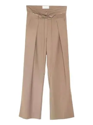 LITKOVSKA Pleated Trousers - Brown
