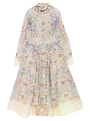 Zimmermann Floral-print Midi Dress - Blue