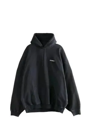 Vetements Logo-detail Hoodie - Black