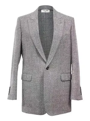 Celine Wool Single-breasted Blazer - Grey