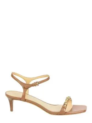 Michael Kors Chain-detail Strap Sandals - Brown