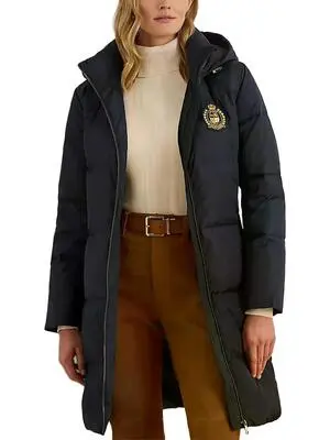 Ralph Lauren Hooded Quilted Coat - Blue