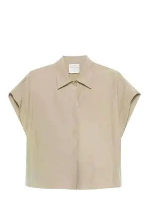 FORTE_FORTE Polo-collar Shirt - Neutrals