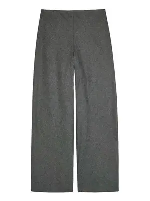 Vince Elasticated Wide Leg Palazzo Pants - Grey