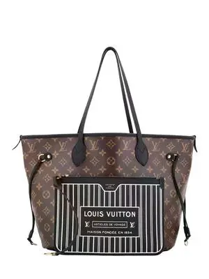 LOUIS VUITTON Neverfull Inside Out Monogram Mm Tote Bag - Black