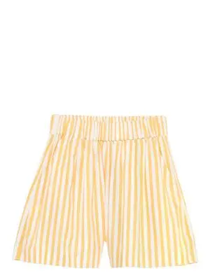 Faithfull The Brand Clemente Striped Shorts - Yellow