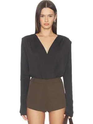 FAVORITE DAUGHTER The Slinky Date Blouse - Espresso