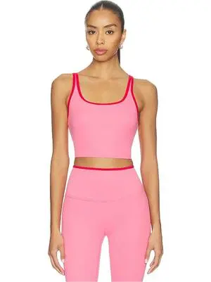 Splits59 Cait Rigor Sports Bra In Pink - Strawberry & Pirate Red