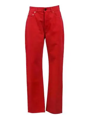 Valentino Garavani Rockstud High-rise Jeans - Red