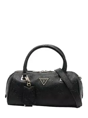 Guess Cresidia Ii Embossed Top-handle Tote Bag - Black