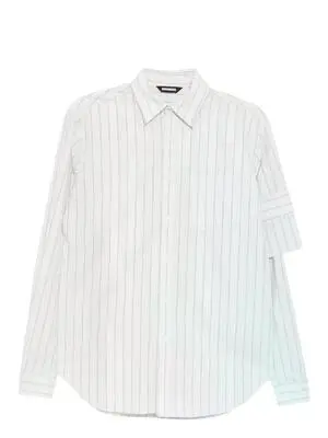 MOOHONG Striped Button-down Shirt - Neutrals