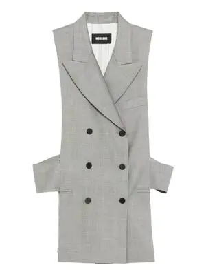 MOOHONG Double-breasted Waistcoat - Grey