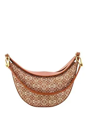 Loewe Luna Anagram Jacquard Hobo Bag - Brown