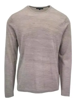 PYA Round Neck Merino Wool Sweater - Neutrals