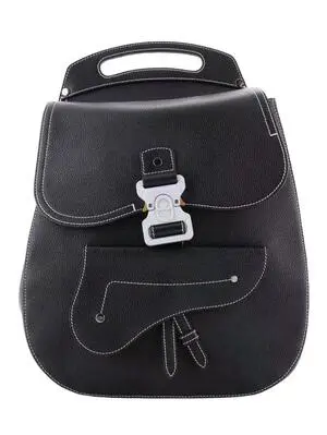 Dior Gallop Leather Small Backpack - Black