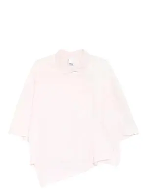 GDEL BY GAZE DE LIN Asymmetric-hem Polo Shirt - Pink