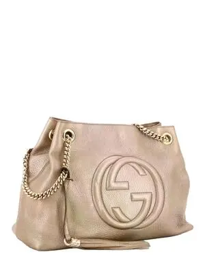 Gucci Soho Chain Strap Leather Shoulder Bag - Gold