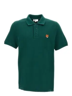 Maison Kitsuné Fox Head Regular Polo Shirt - Green