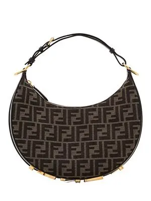 Fendi Graphy Jacquard Ff Shoulder Bag - Brown